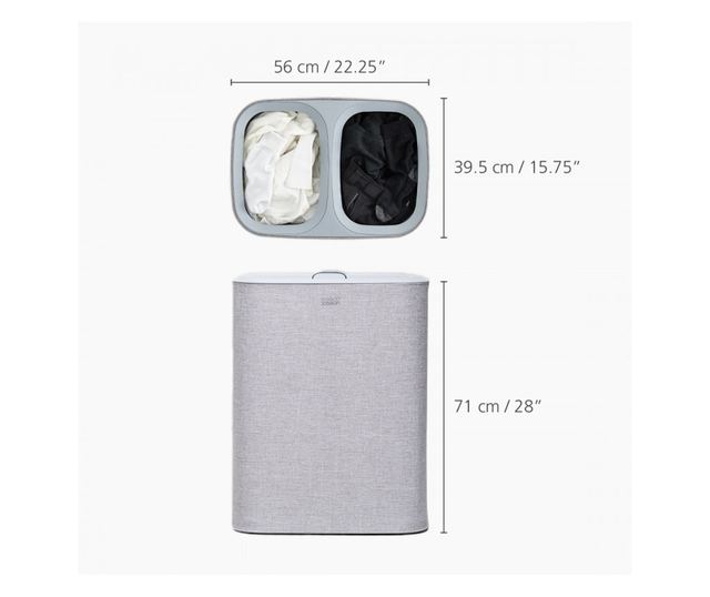 Кош за пране Joseph Joseph Tota 50003, 90 l, Дръжки за пренасяне, 2 ...