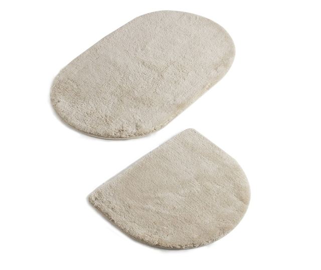 Комплект от 2 акрилни подложки за вана Colors of Oval - Bone White - Vivre