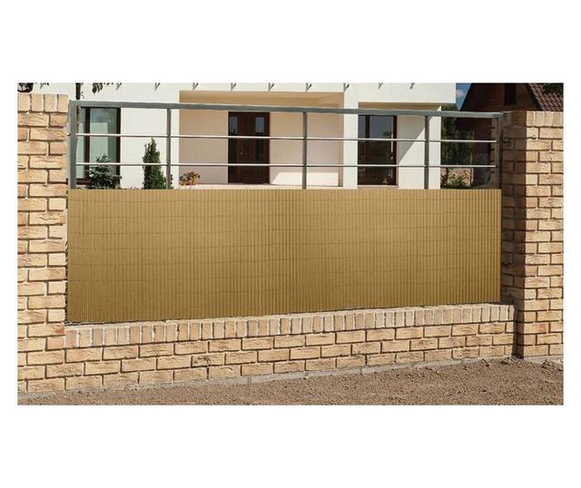 Paravan pentru balcon, terasa, gard PVC, stil bambus, 1300 g/m2, UV, 3× ...