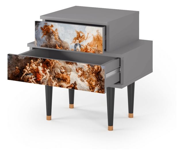Нощно шкафче - STORYZ - NS1 Versailles, Grey - Vivre