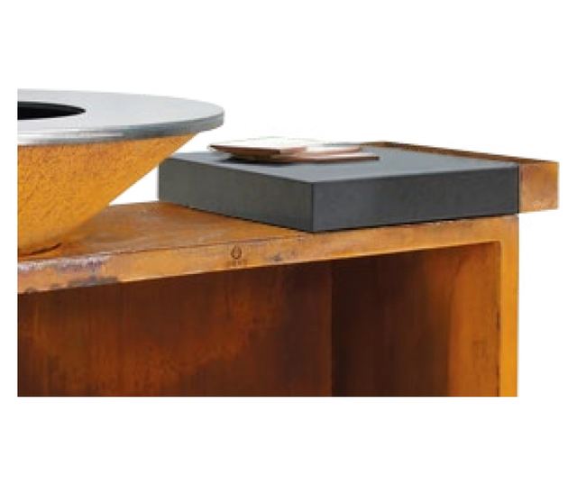 Gratar OFYR Corten 100 SD cu masa de lucru - Vivre
