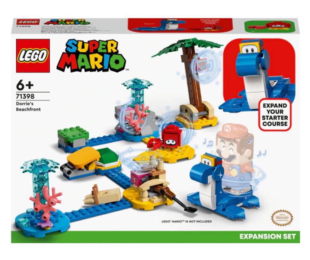 LEGO® Super Mario - Set de extindere Plaja lui Dorrie 71398, 229 piese ...