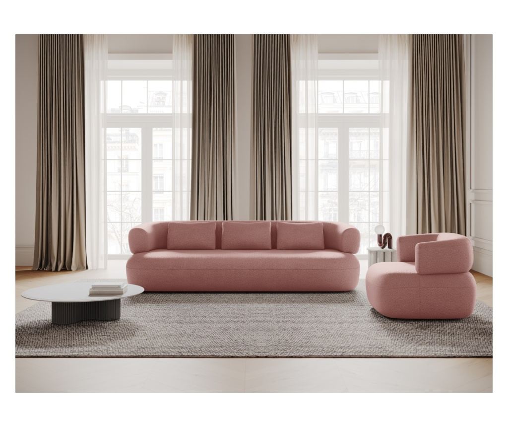 Панорамен диван Windsor & Co Aldrin, Powder Pink - Vivre